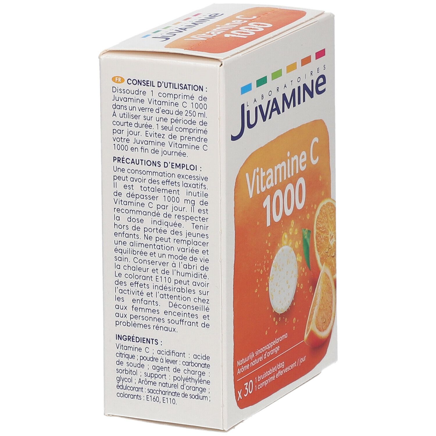 Juvamine Vitamine C 1000 30 comprimés effervescents 30 pc(s) - Redcare ...