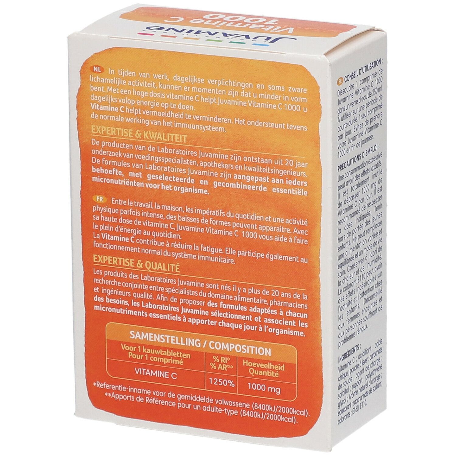 Juvamine Vitamine C 1000 30 comprimés effervescents 30 pc(s) - Redcare ...