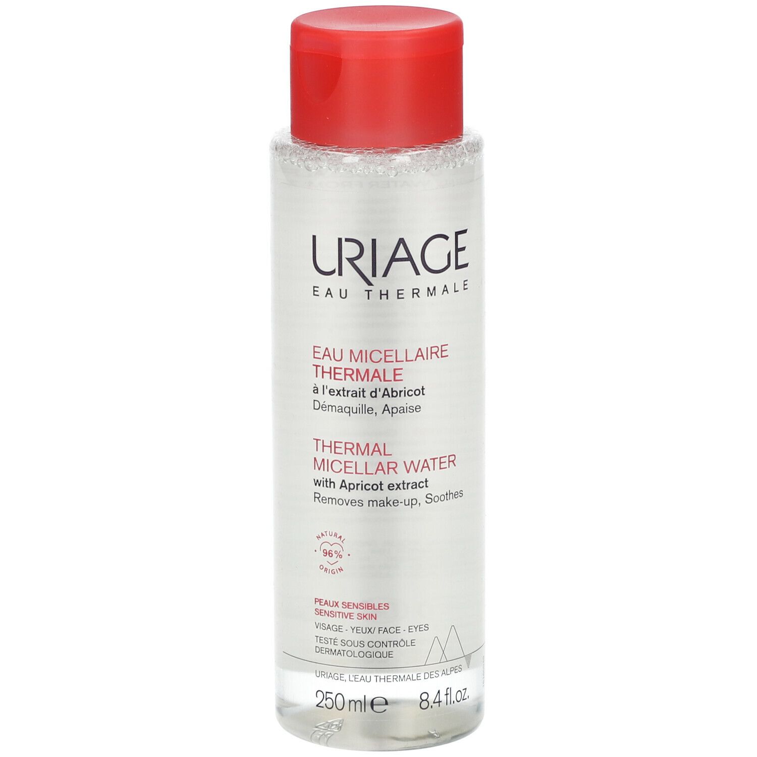 URIAGE Eau micellaire Thermale à l'extrait d'abricot 250 ml - Redcare ...