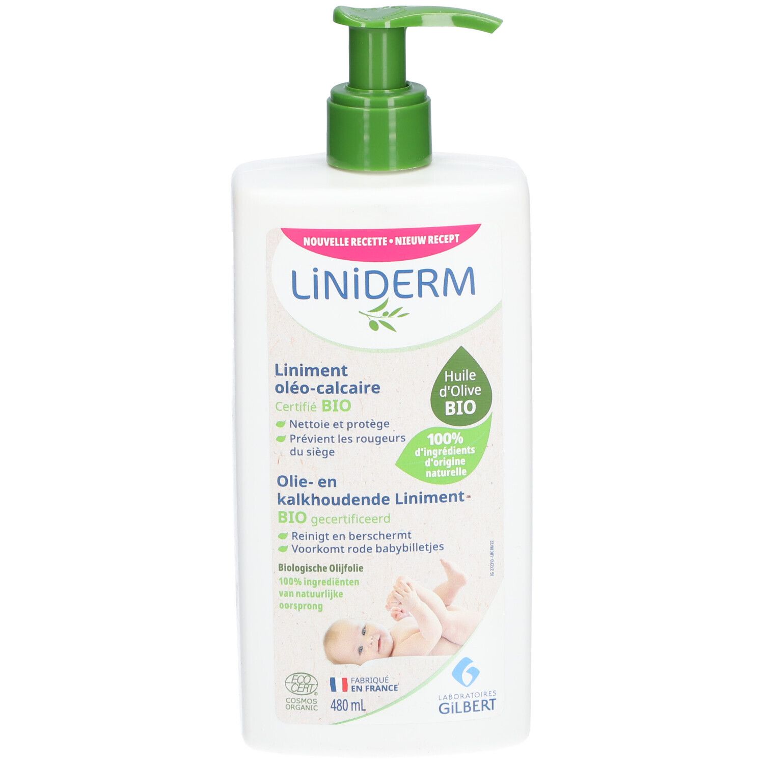 Liniderm Liniment Oléo-Calcaire Bio 480 ml 480 ml - Redcare Pharmacie
