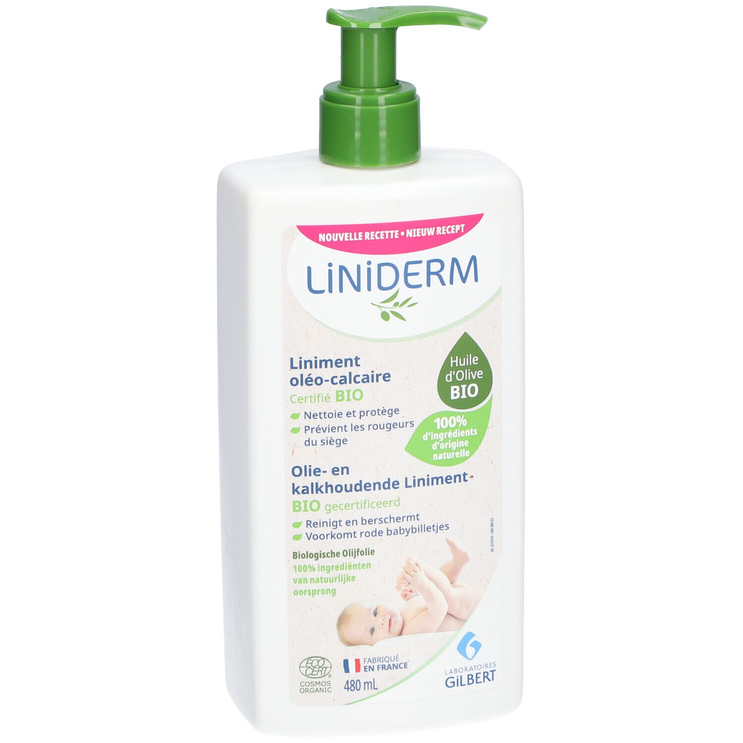 Liniderm Liniment Oléo-Calcaire Bio 480 ml 480 ml - Redcare Pharmacie
