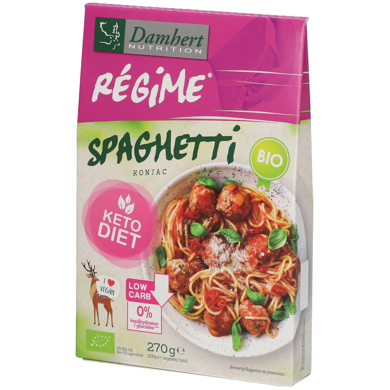 DAMHERT Régime Spaghetti Konjac 270 g - Redcare Pharmacie