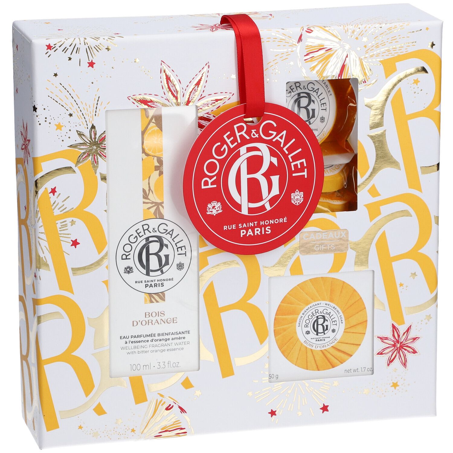 Roger & Gallet Coffret Noël Eau Parfumée Bienfaisante BOIS D'ORANGE 1 ...
