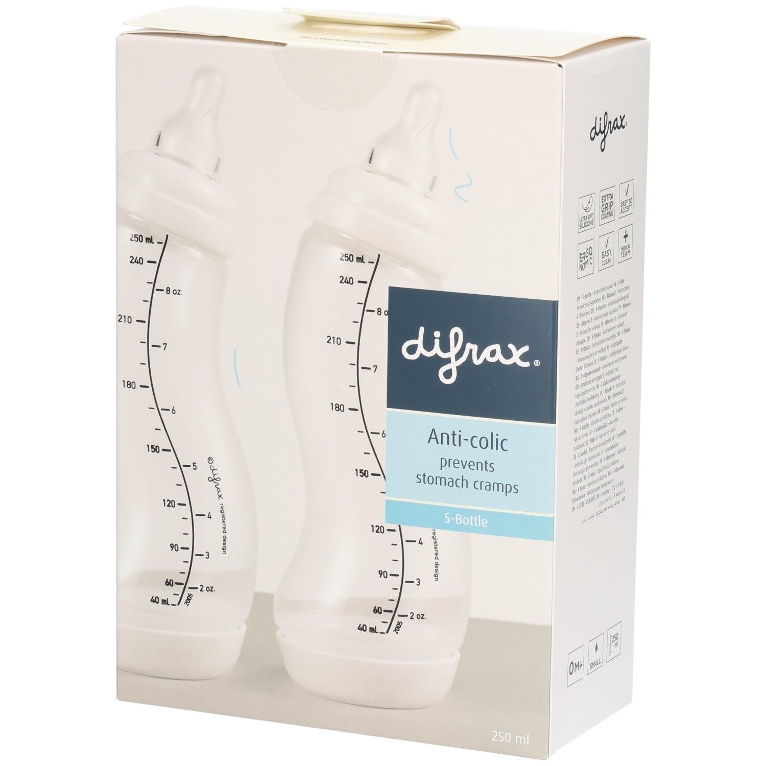 Biberon S anti-colique Natural - 250 ml - Doublepack 1 pc(s) - Redcare ...