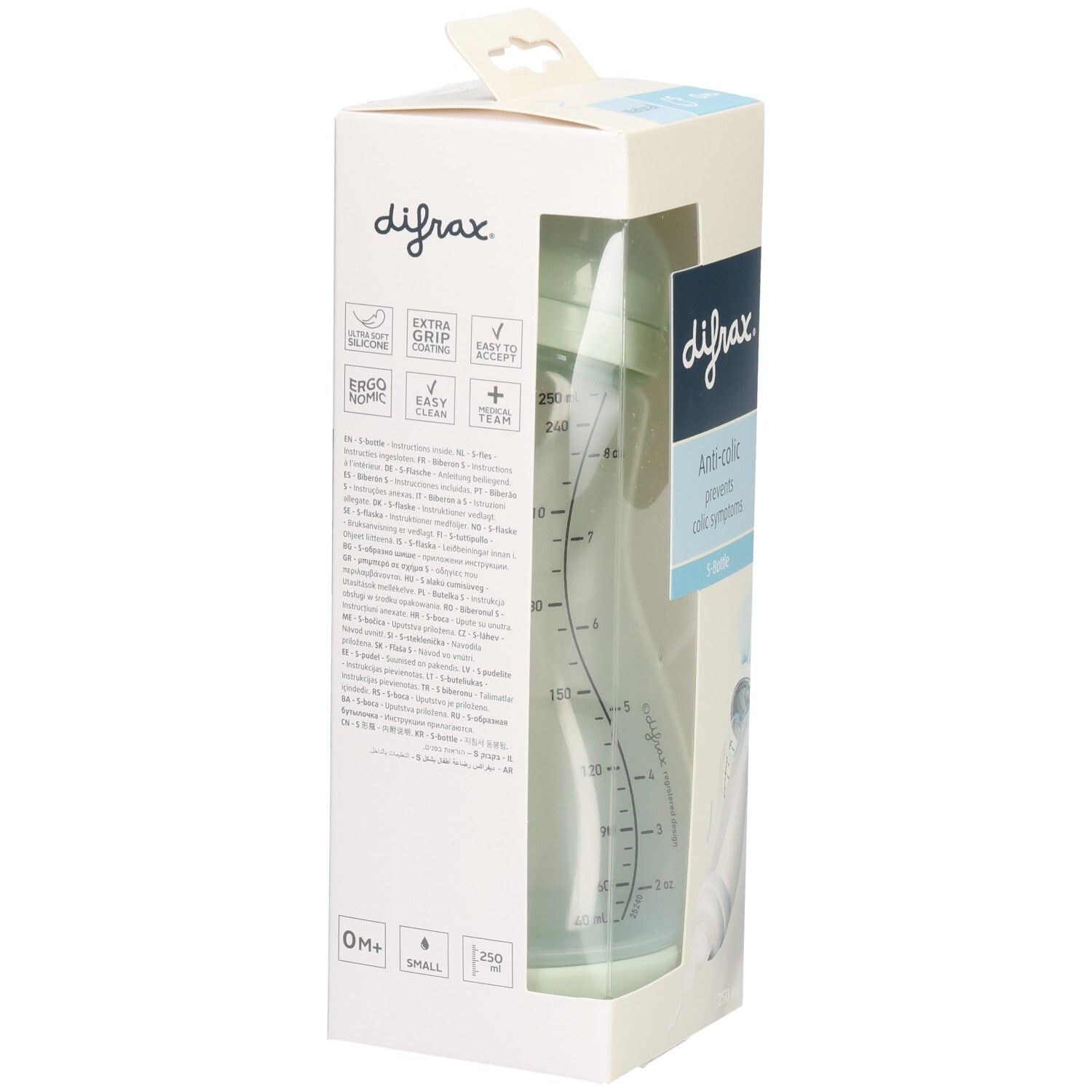 Difrax Biberon S anti-colique Natural - 250 ml 1 pc(s) - Redcare Pharmacie