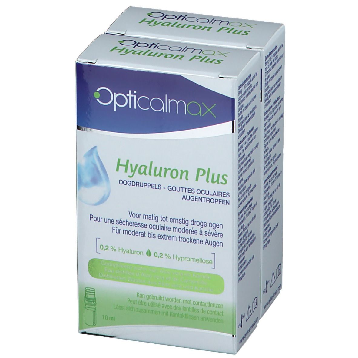 Opticalmax Hyaluron Plus Gouttes oculaires 2x10 ml - Redcare Pharmacie