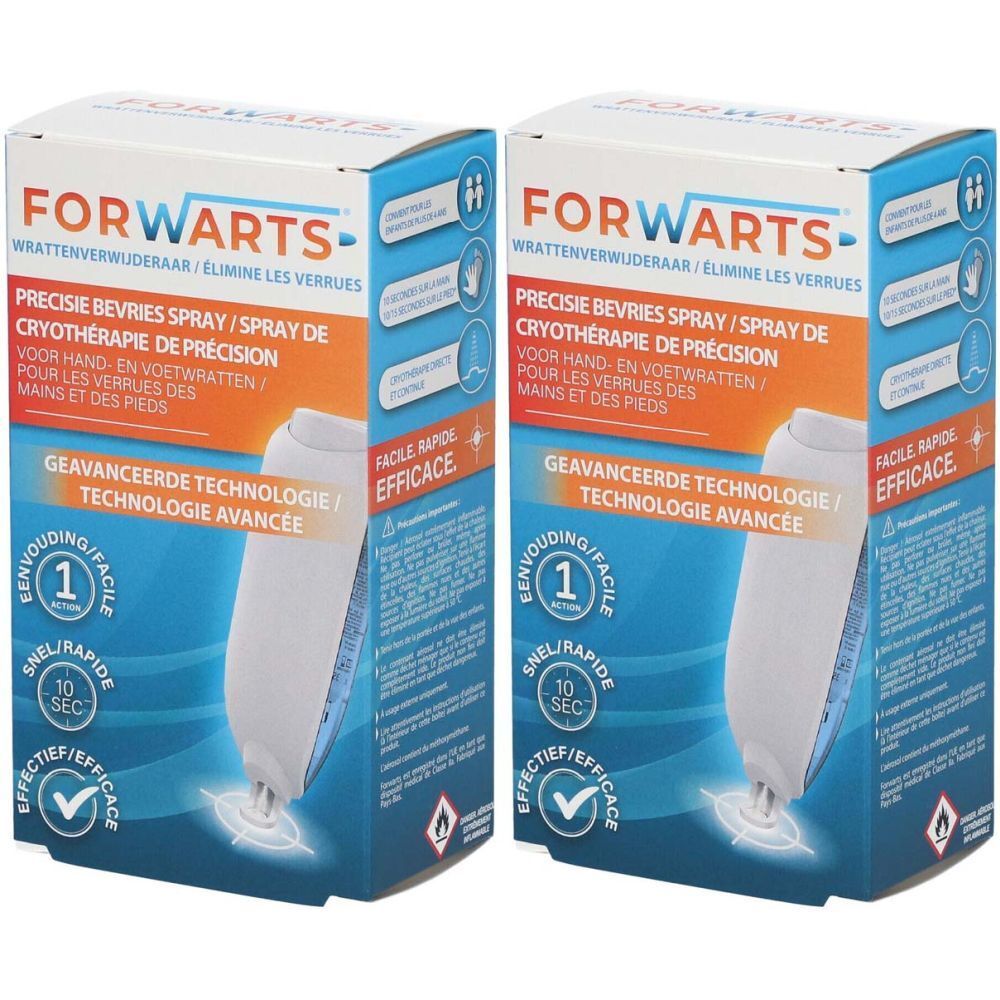 Forwarts® Traitement Anti-Verrues Spray 2x35 ml - Redcare Pharmacie