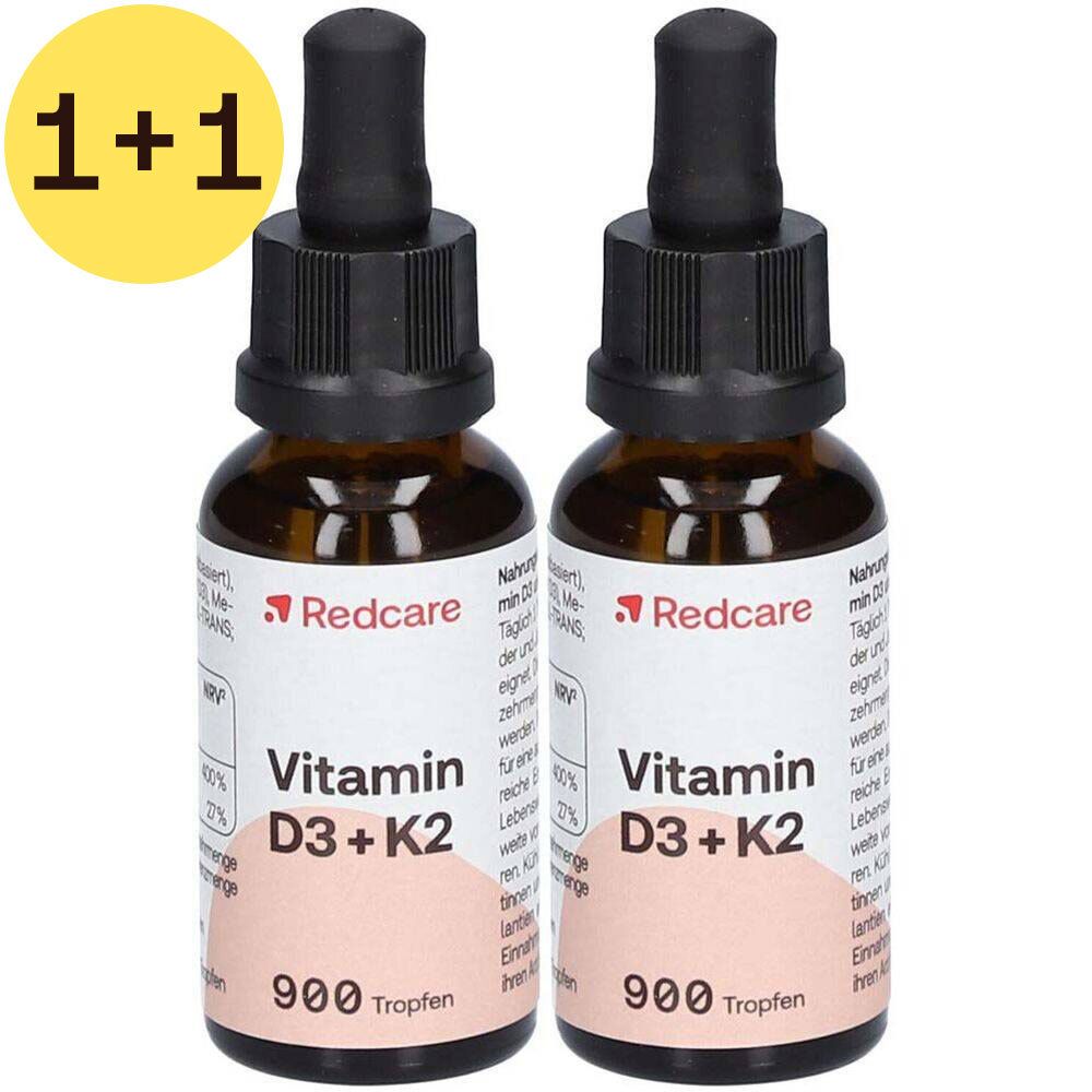 Redcare Vitamine D3 + K2 2x30 ml - Redcare Pharmacie