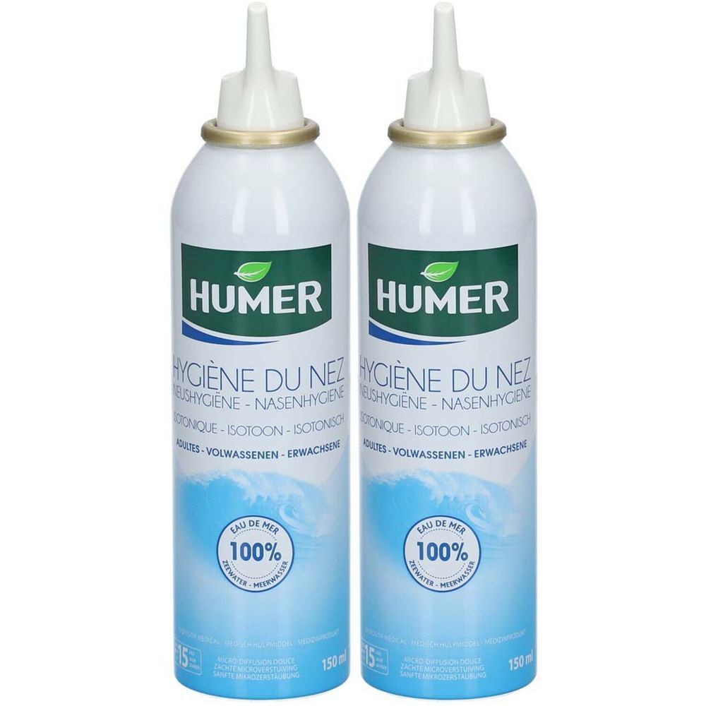 URGO HUMER HYGIÈNE DU NEZ Adulte 2x150 ml - Redcare Pharmacie