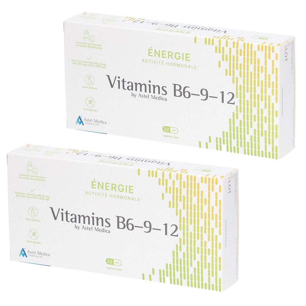 ÉNERGIE Vitamins B6-9-12 2x32 pc(s) - Redcare Pharmacie