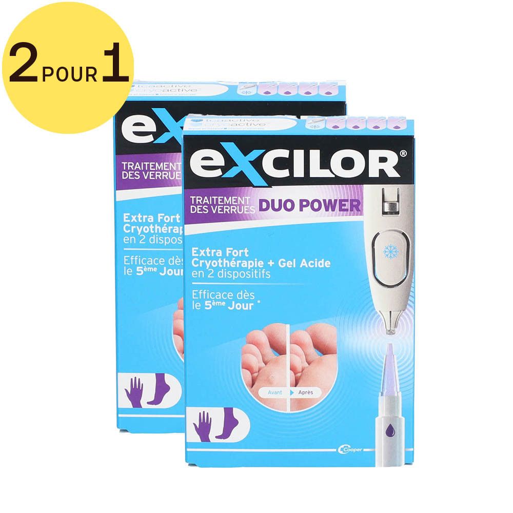 Excilor® Traitement des Verrues Duo Power 2 pour 1 2x1 pc(s) - Redcare ...