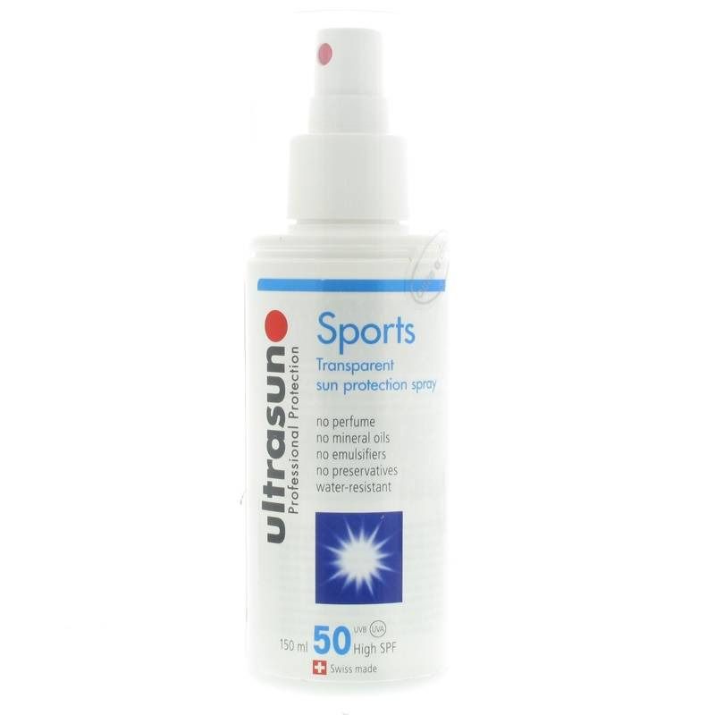 Ultrasun Sports Transparant Spray SPF50 150 ml - Redcare Pharmacie
