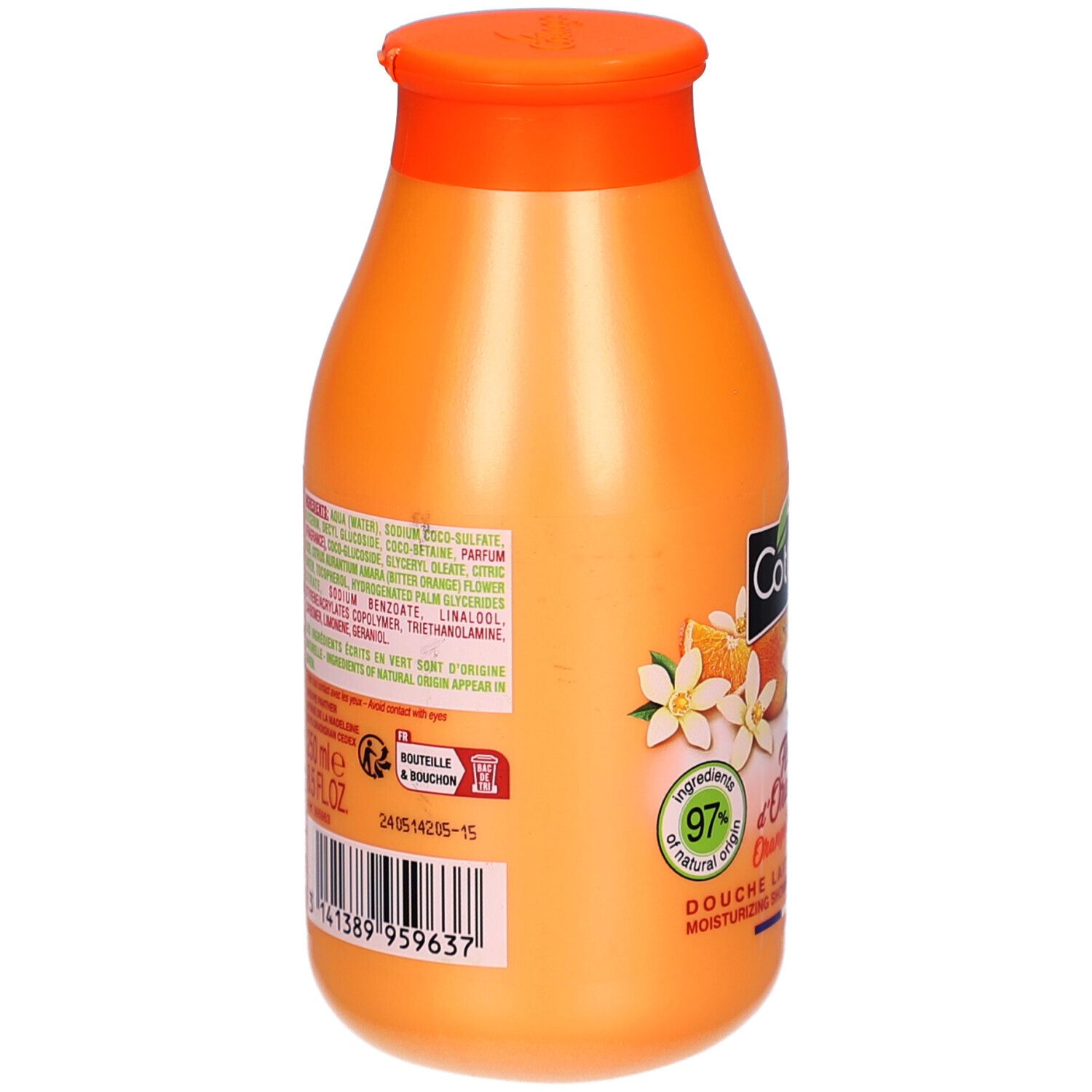 COTTAGE Douche Lait Hydratante Fleur d’Oranger 250 ml - Redcare Pharmacie