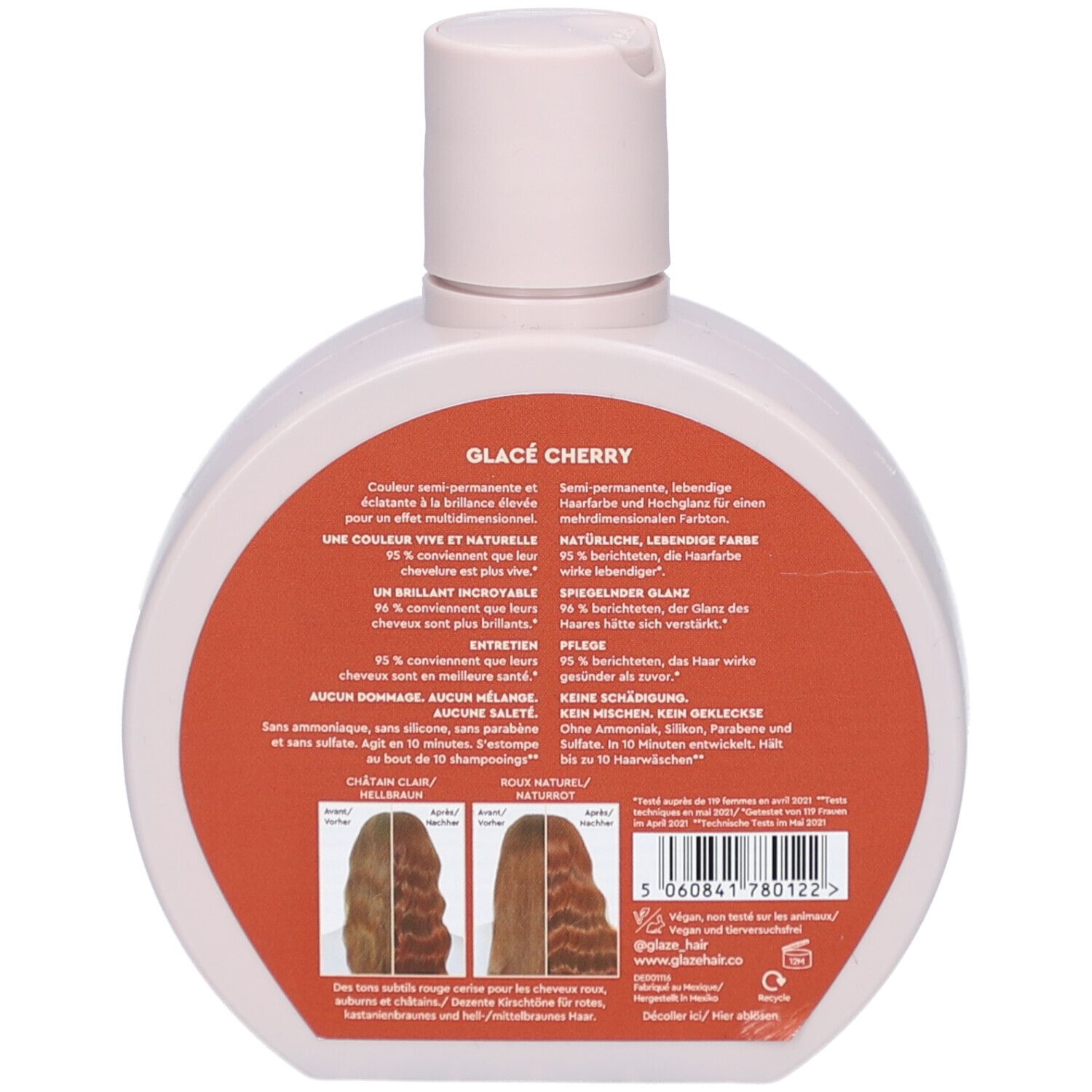 Glaze Supergloss Glacé Cherry Soin Gloss Colorant Rouge Cerise 190 ml ...