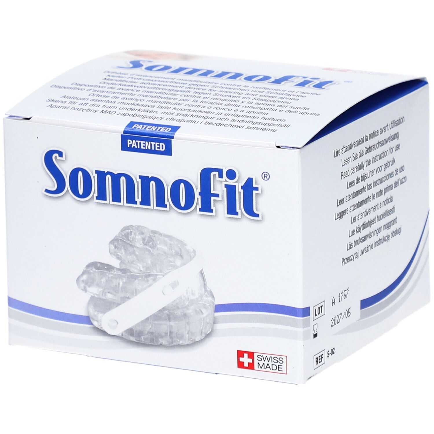SOMNOFIT Orthèse mandibulaire ronflement et apnée 1 pc(s) - Redcare ...