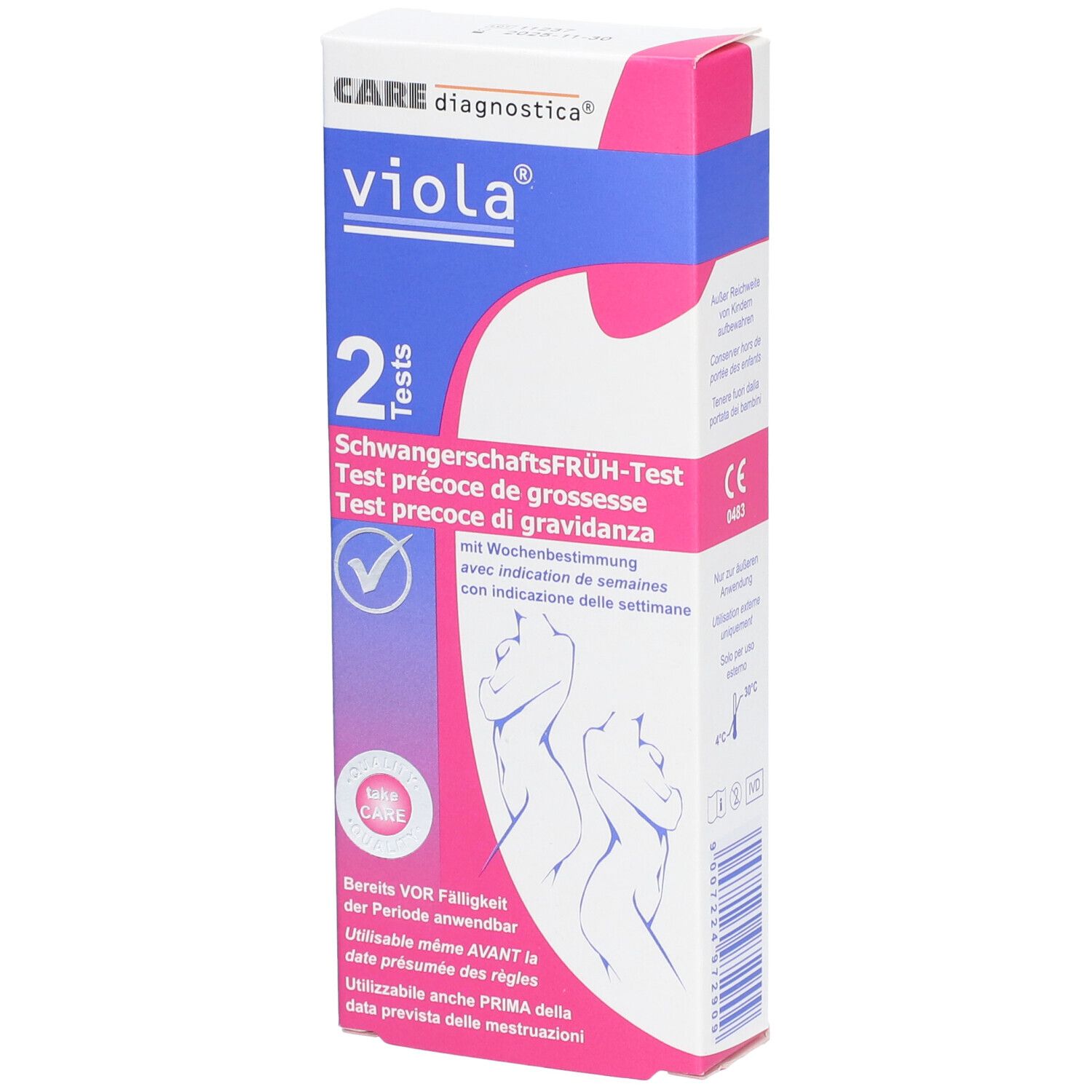 viola® Test de grossesse 2 pc(s) - Redcare Pharmacie