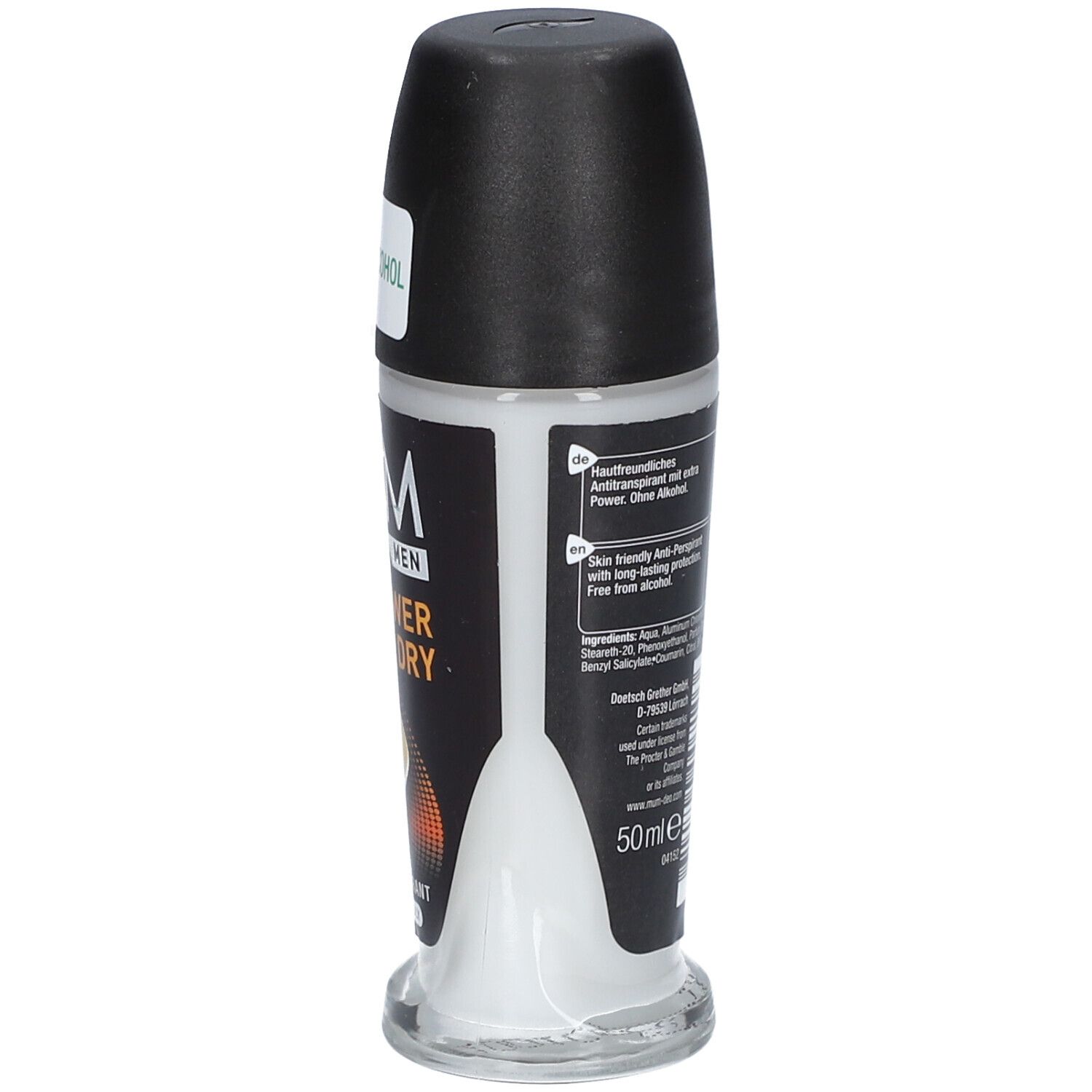 MUM Déodorant pour homme Power dry roll on 50 ml - Redcare Pharmacie