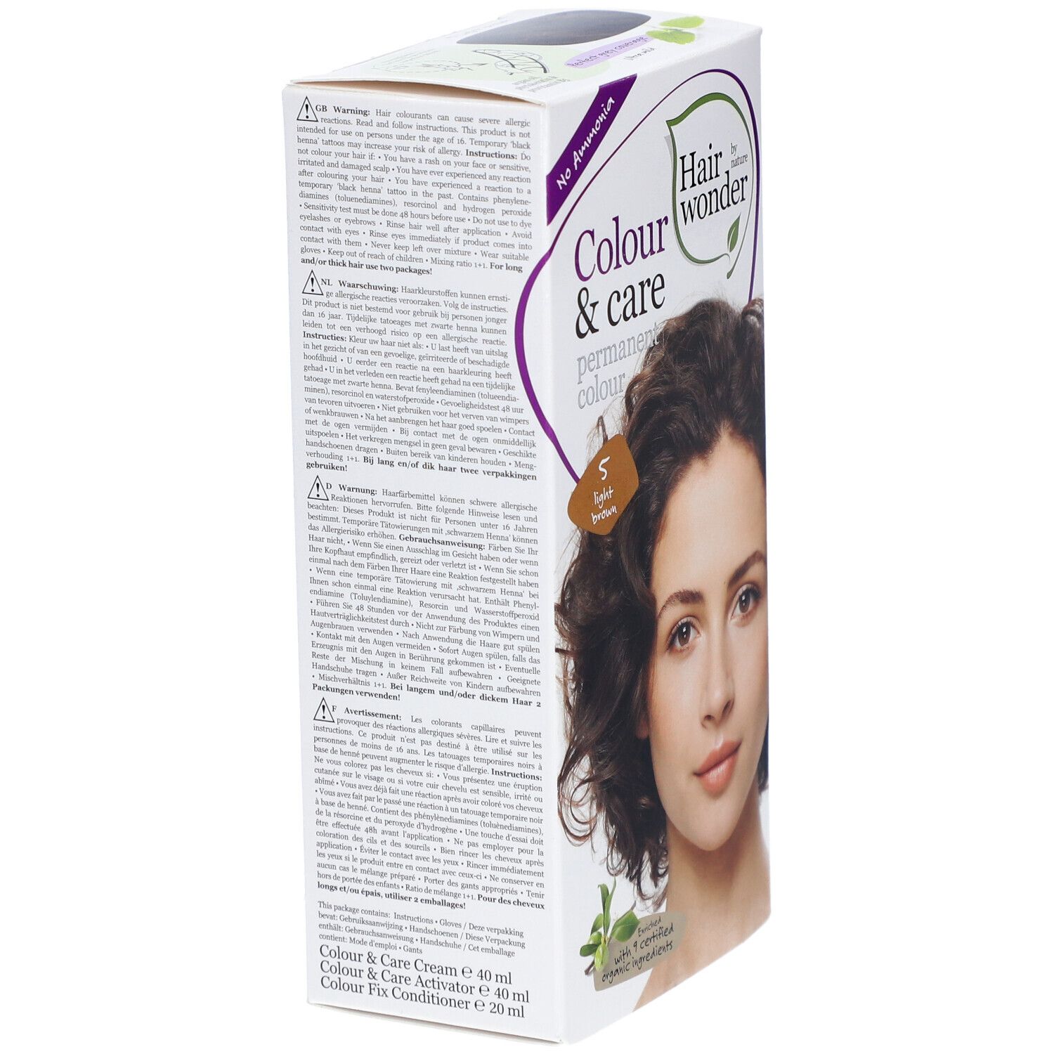 Henna Hairwonder Colour & Care 5 brun clair 1 pc(s) - Redcare Pharmacie