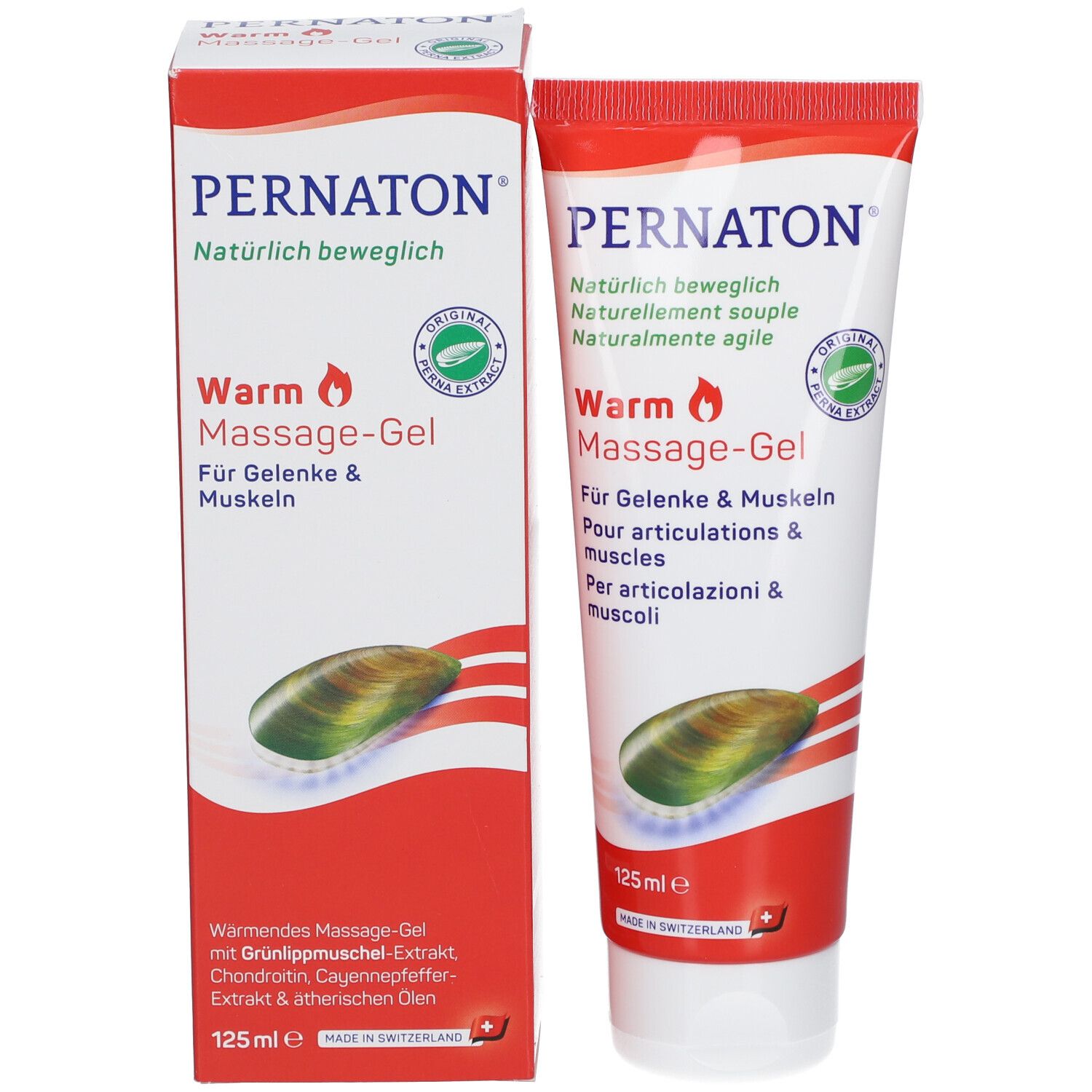 PERNATON Gel de moules aux orles verts chaud 125 g - Redcare Pharmacie
