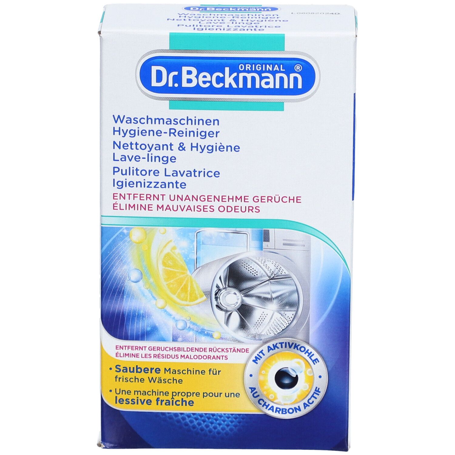 Dr. Beckmann Nettoyant Hygiène Lave-Linge au Charbon Actif 250 g ...