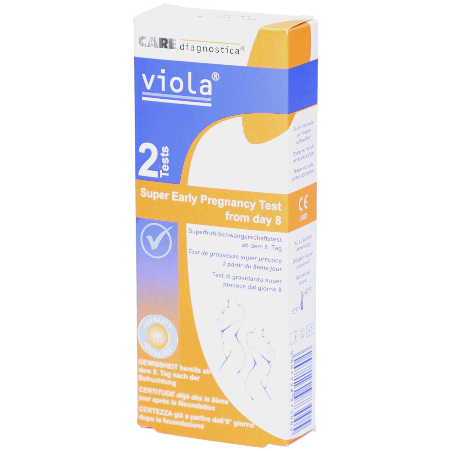 viola® Test de grossesse 2 pc(s) - Redcare Pharmacie