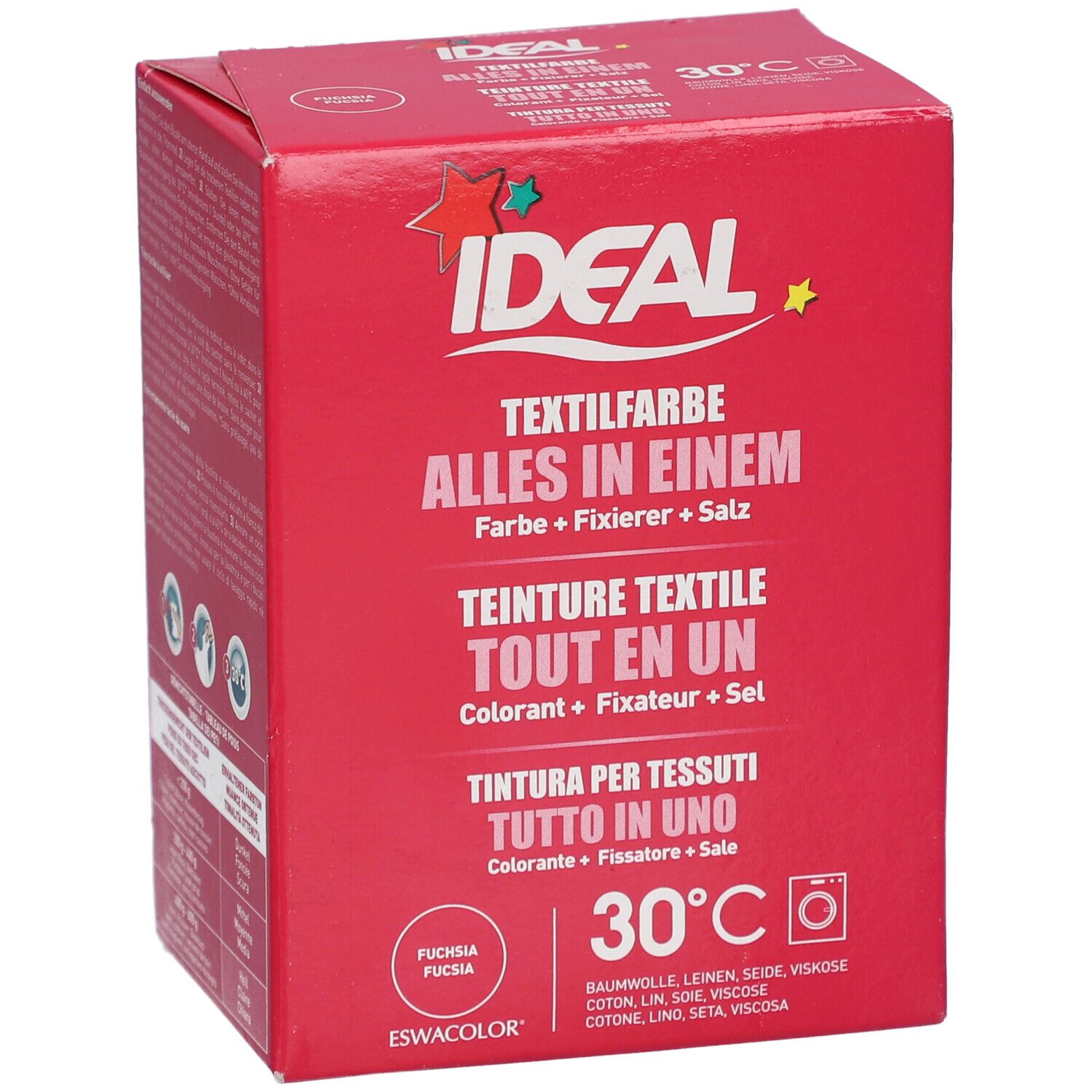 Ideal® Textilfarbe Fuchsia Tout en un pour machines à laver 230 g ...