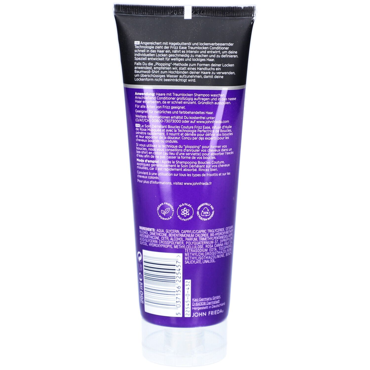 JOHN FRIEDA Frizz Ease Soin Démêlant Boucles Couture 250 ml - Redcare ...