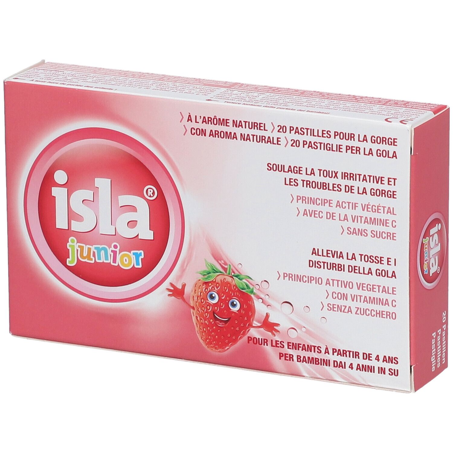 Isla® Junior Pastilles Fraise 20 pc(s) - Redcare Pharmacie