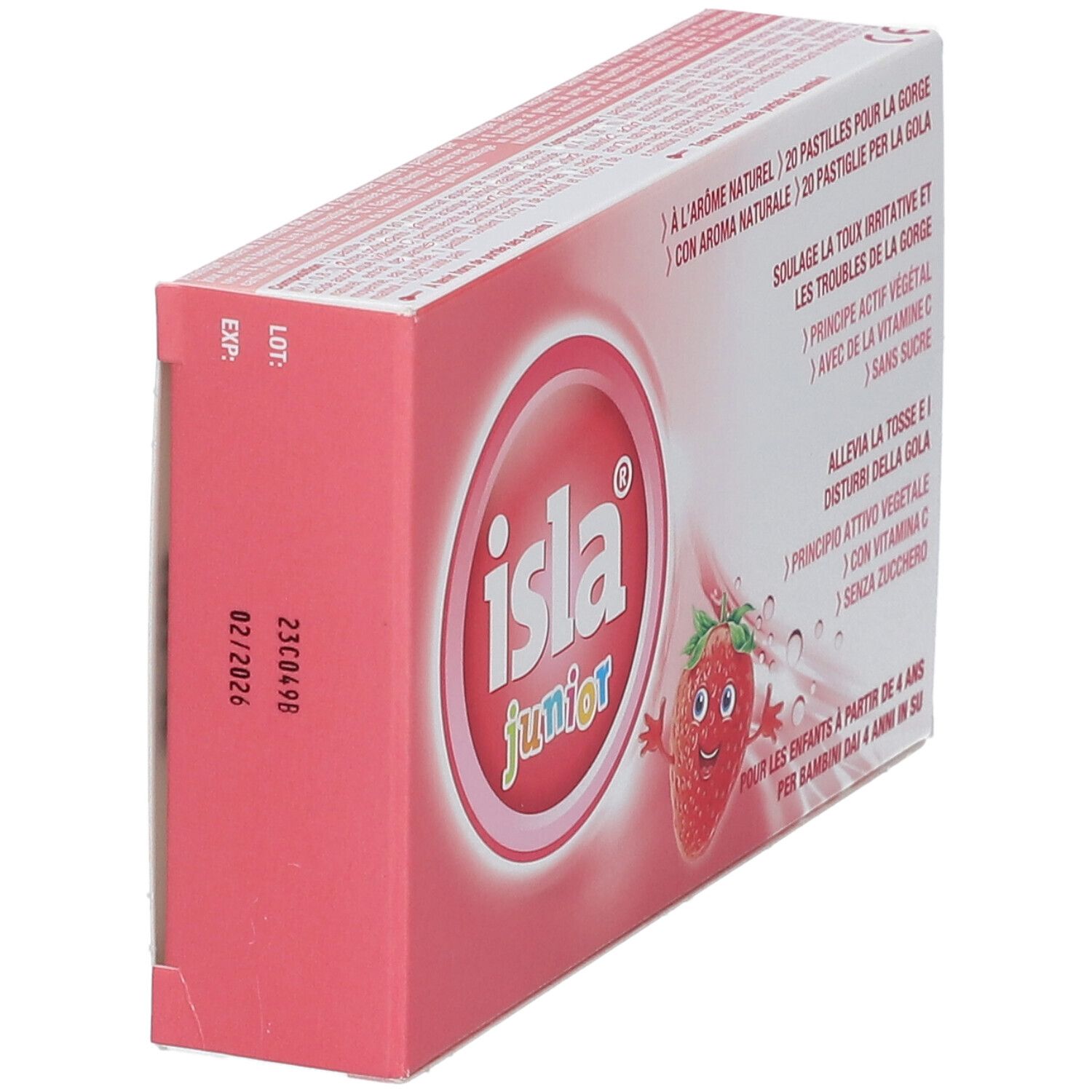 Isla® Junior Pastilles Fraise 20 pc(s) - Redcare Pharmacie