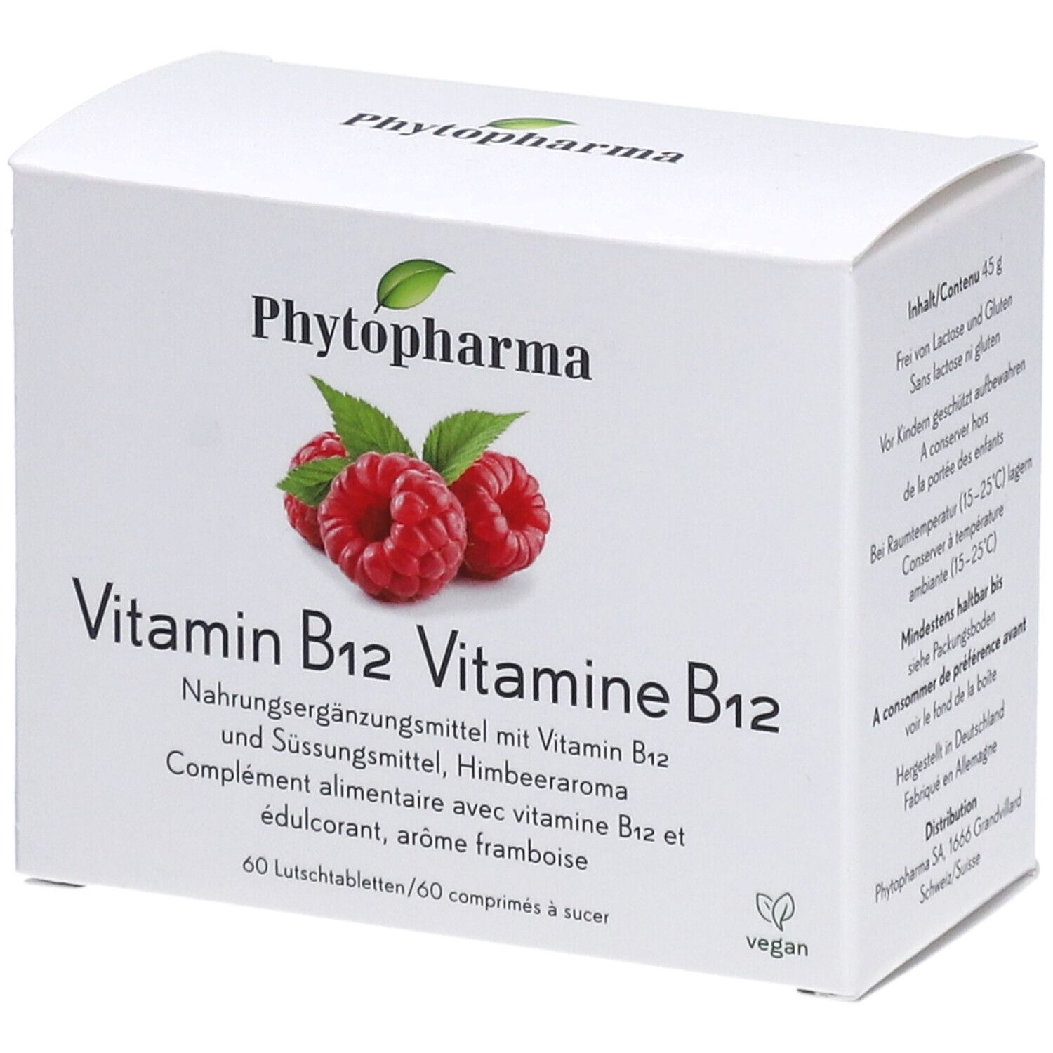 PHYTOPHARMA Vitamine B12 60 pc(s) - Redcare Pharmacie