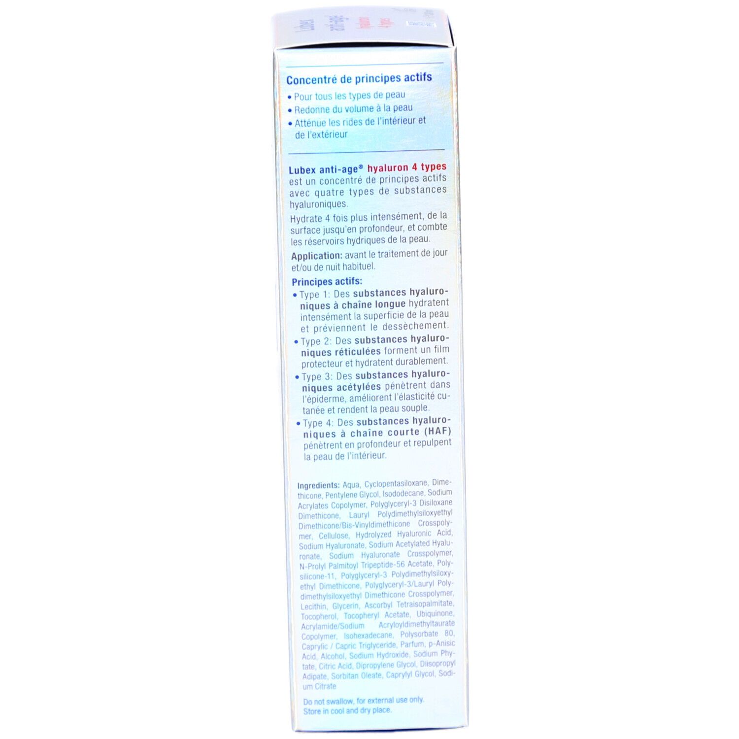 LUBEX Anti-âge® Hyaluron 4 types 30 ml - Redcare Pharmacie