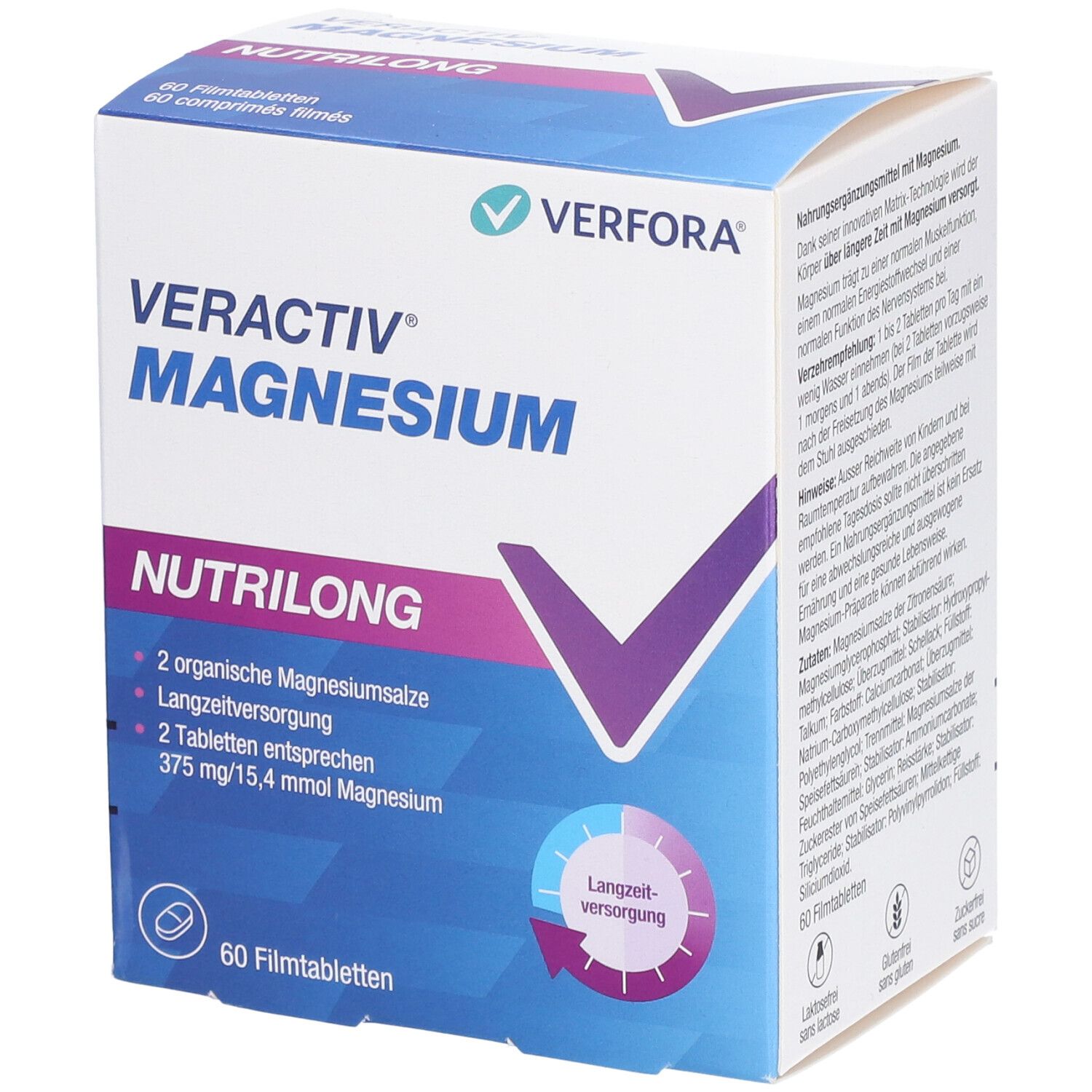 VERACTIV Magnesium Nutrilong 60 pc(s) - Redcare Pharmacie