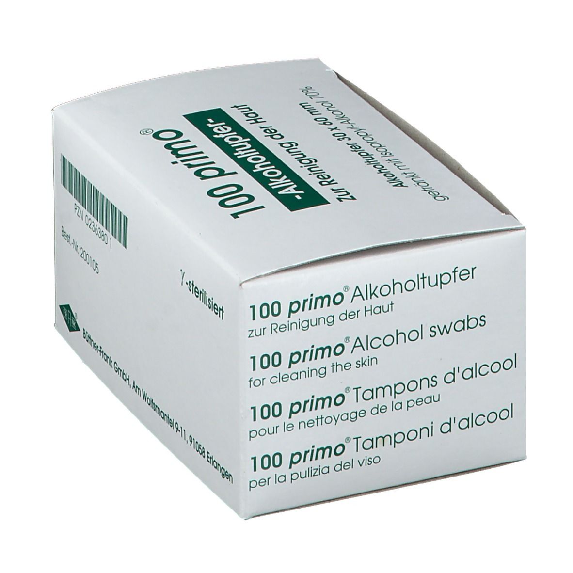 Primo® Tampons d'alcool 100 pc(s) - Redcare Pharmacie