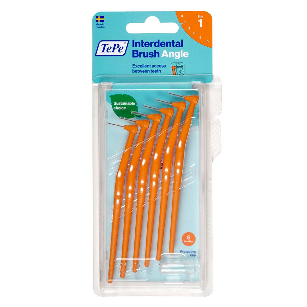 TePe Angle Brosse interdentaire 0,45 - 0,7 mm orange 6 pc(s) - Redcare ...