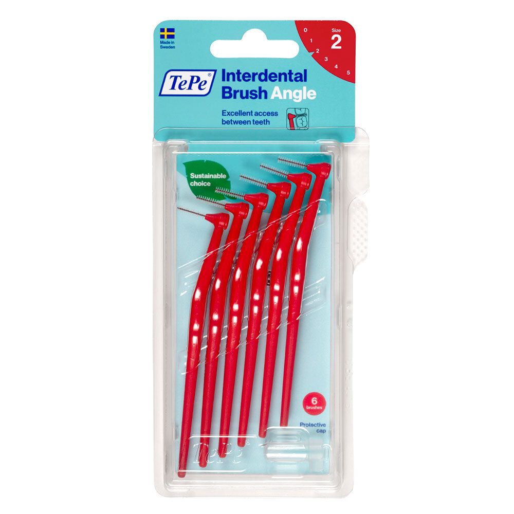 TePe™ Angle Brossettes Interdentaires rouge 0,5 - 0,9 mm 6 pc(s ...