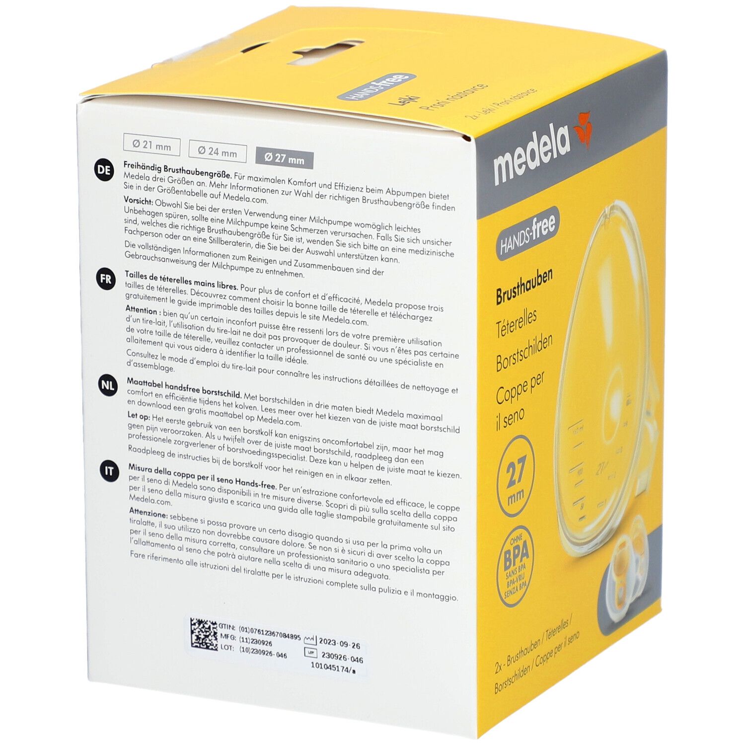MEDELA Freestyle™ Hands-free Téterelles 27 mm 2 pc(s) - Redcare Pharmacie