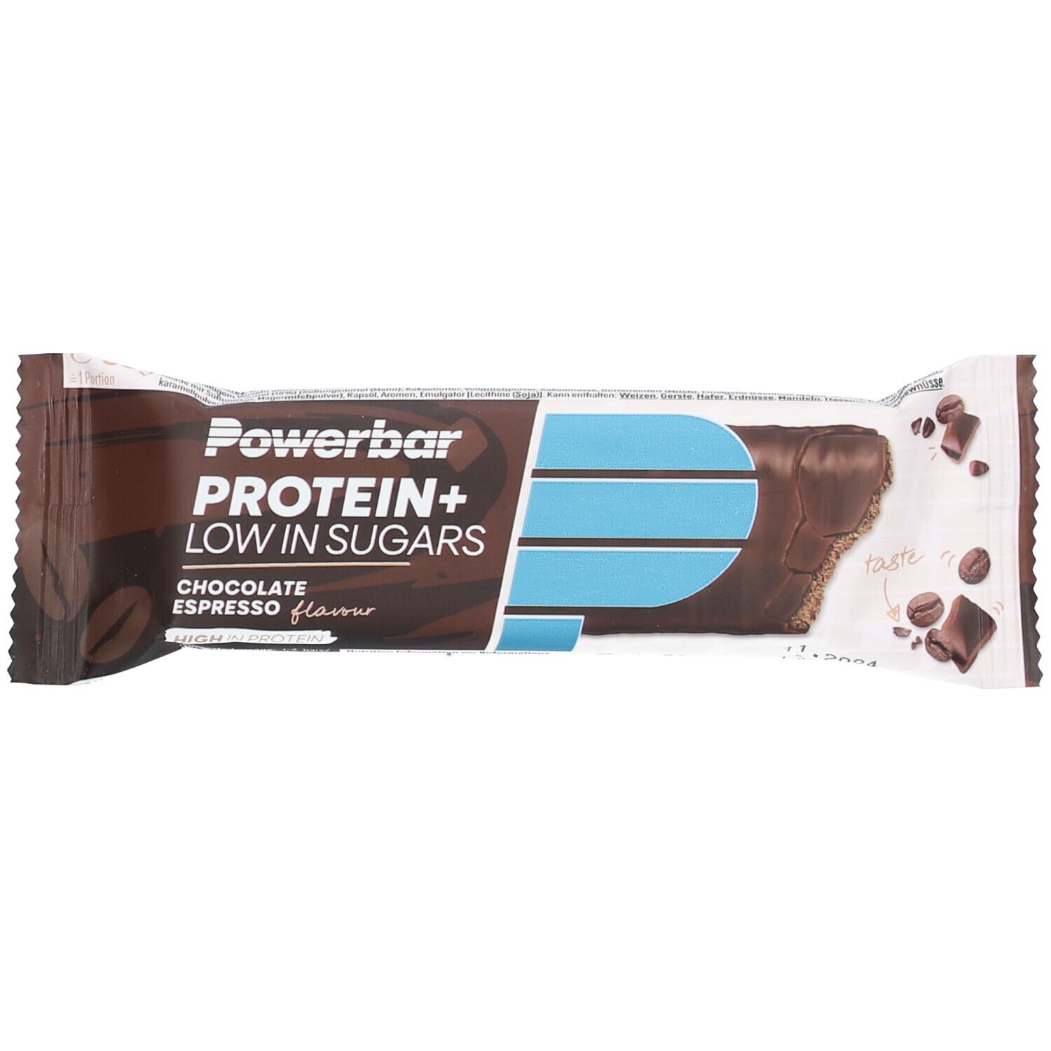 Powerbar® Protein Plus à faible teneur en sucre Chocolat Espresso 35 g ...
