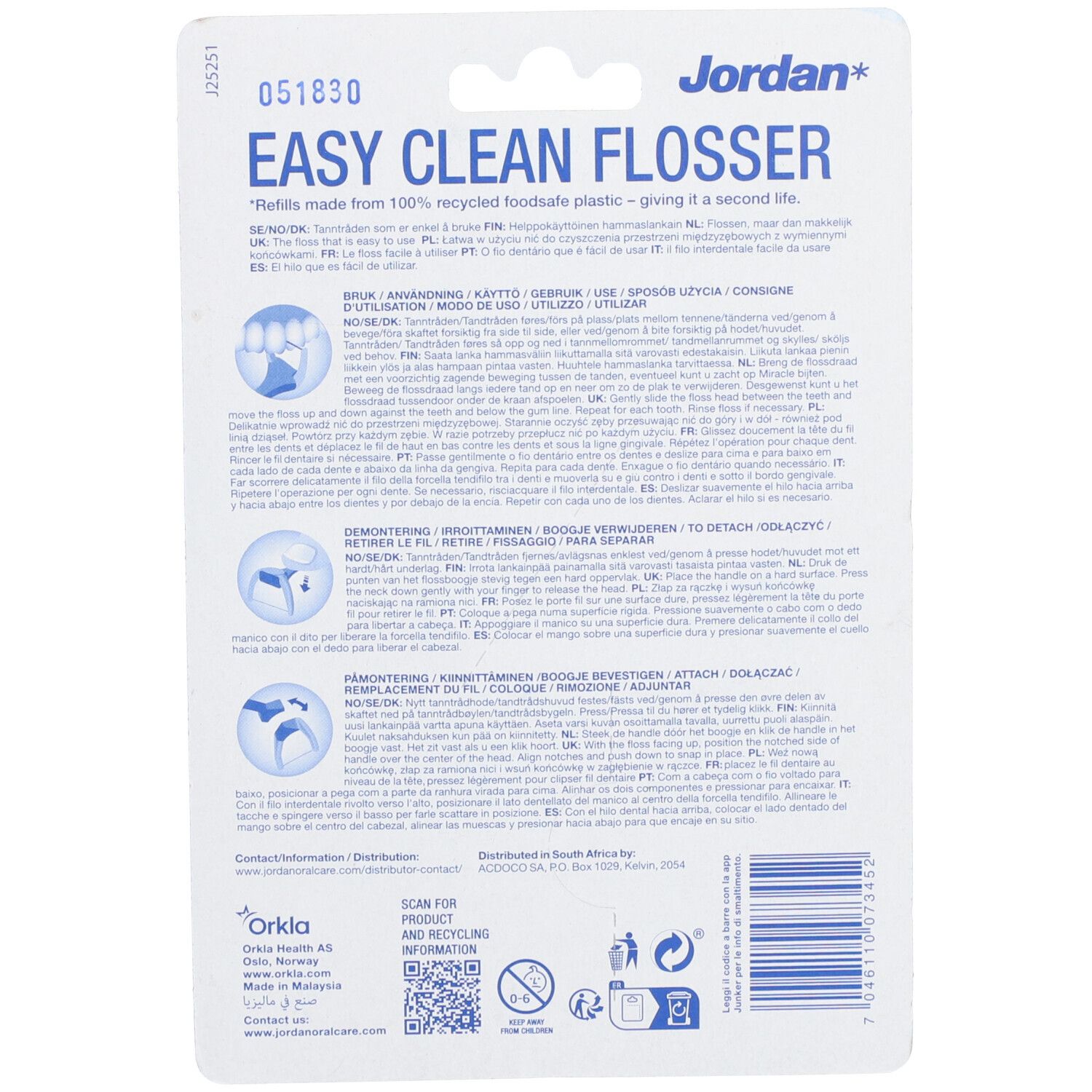 Jordan Miracle Flosser Fil dentaire 1 pc(s) - Redcare Pharmacie