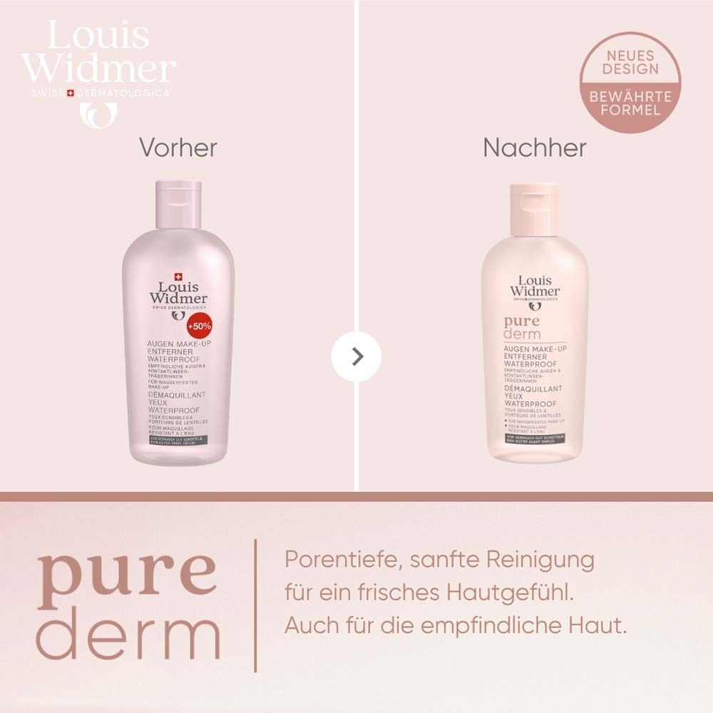 Louis Widmer® Pure Derm Démaquillant Waterproof pour les yeux 100 ml ...