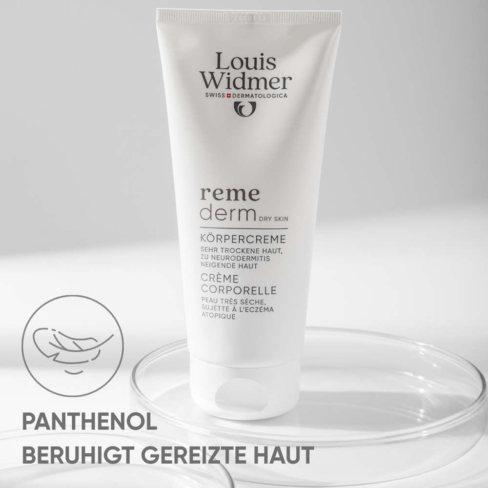 Louis Widmer® Remederm Crème corporelle pour peau très sèche sans ...
