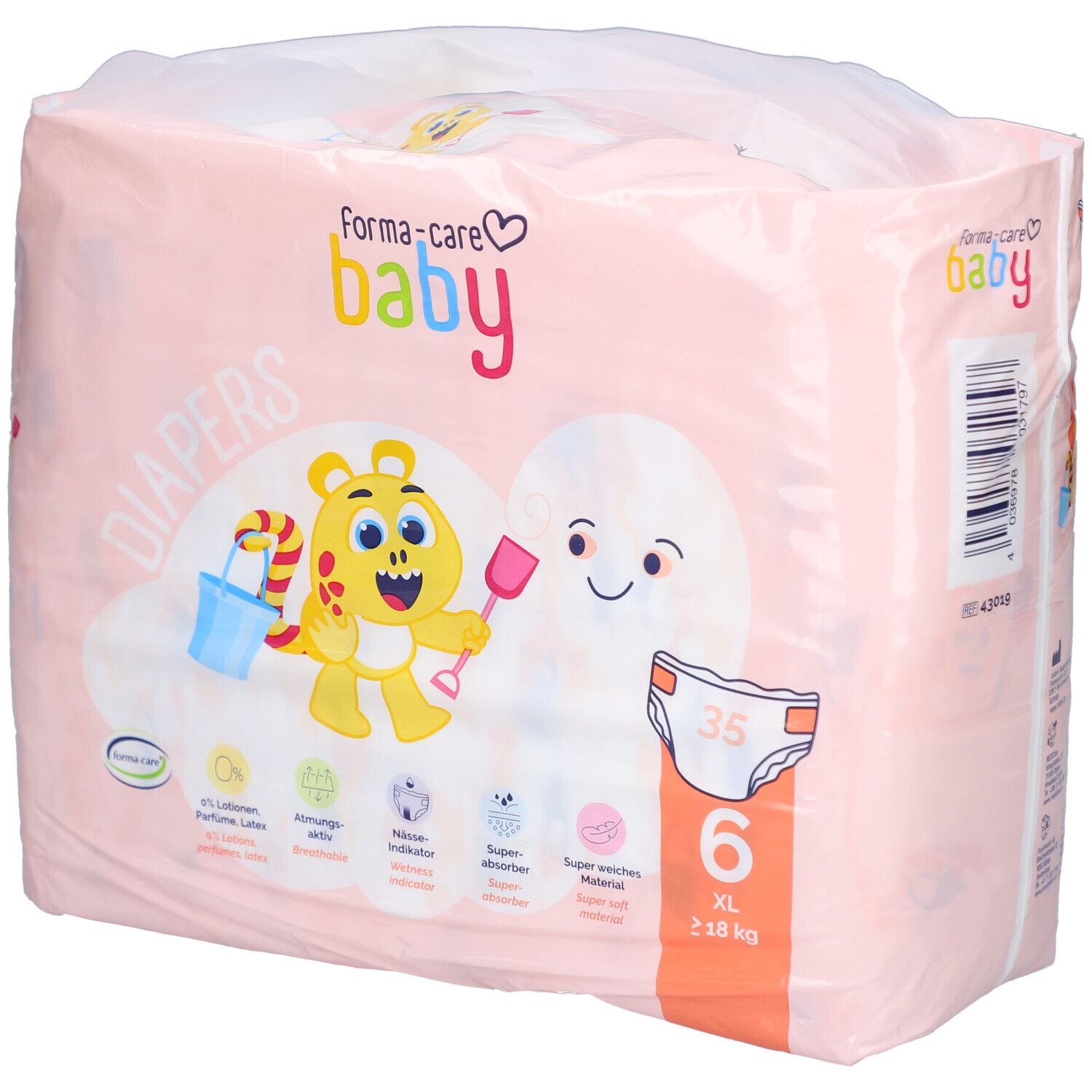forma-care® Couches pour bébés taille 6 XL à partir de 18 kg 35 pc(s ...