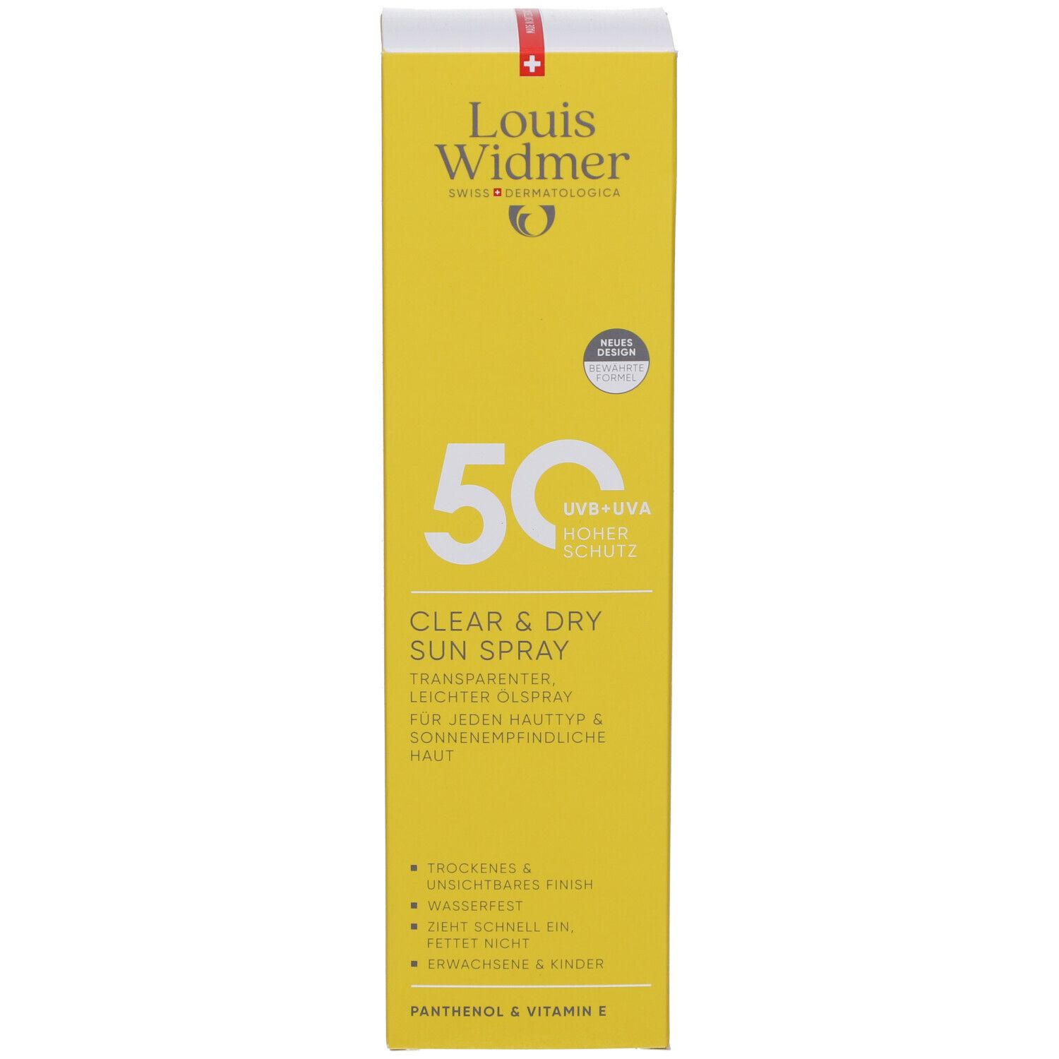 Louis Widmer® Clear & Dry Sun Spray SPF 50 pour tous les types de peau ...