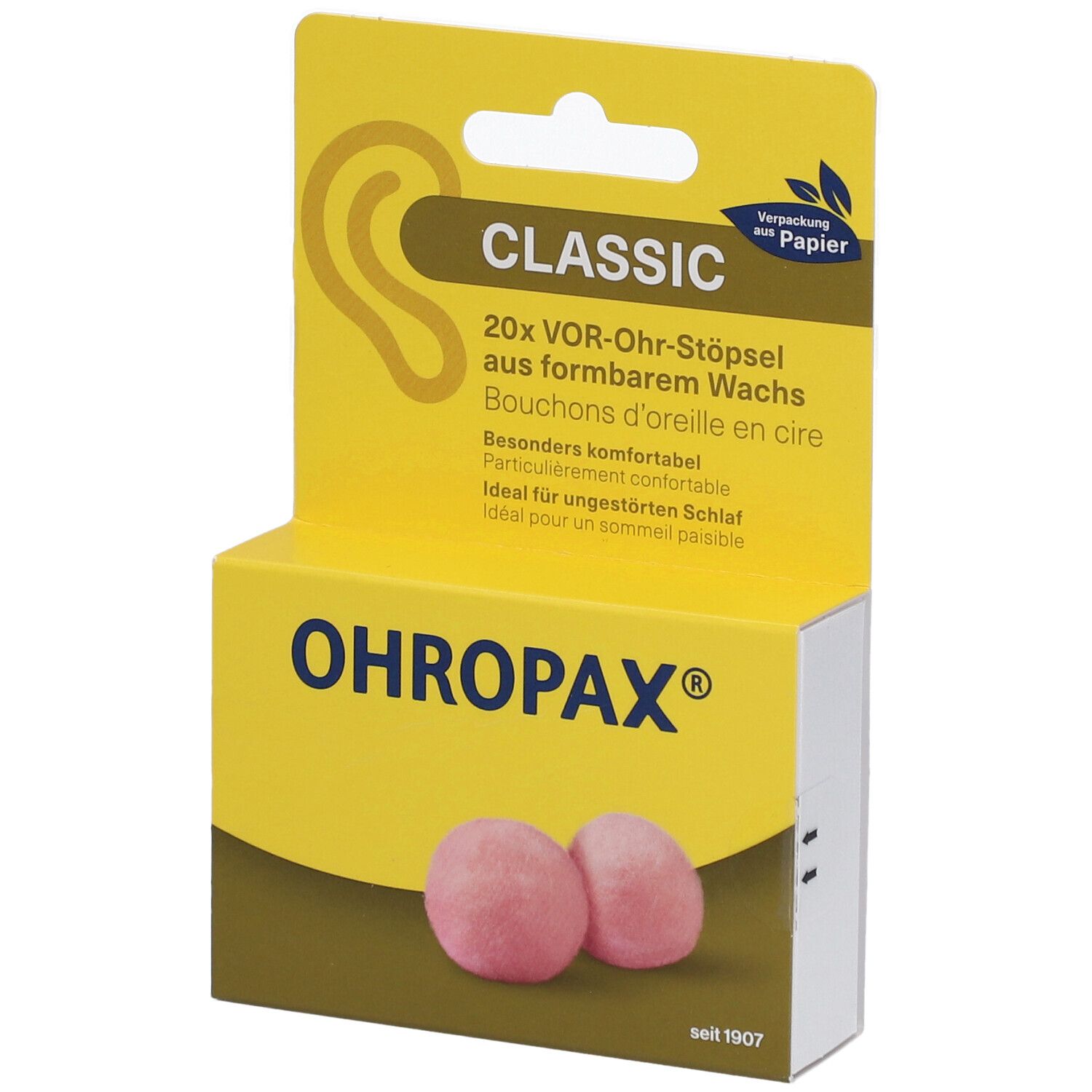 OHROPAX® Bouchons d'oreille en cire Classic 20 pc(s) - Redcare Pharmacie