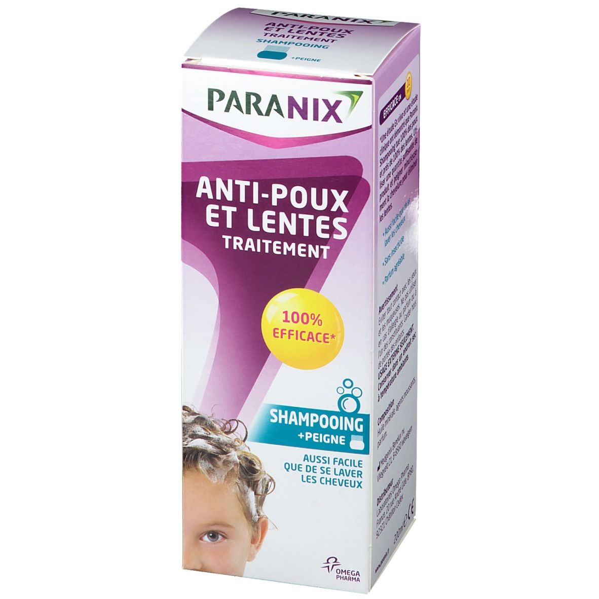 PARANIX Traitement Antipoux et Lentes Shampoing + Peigne 200 ml ...