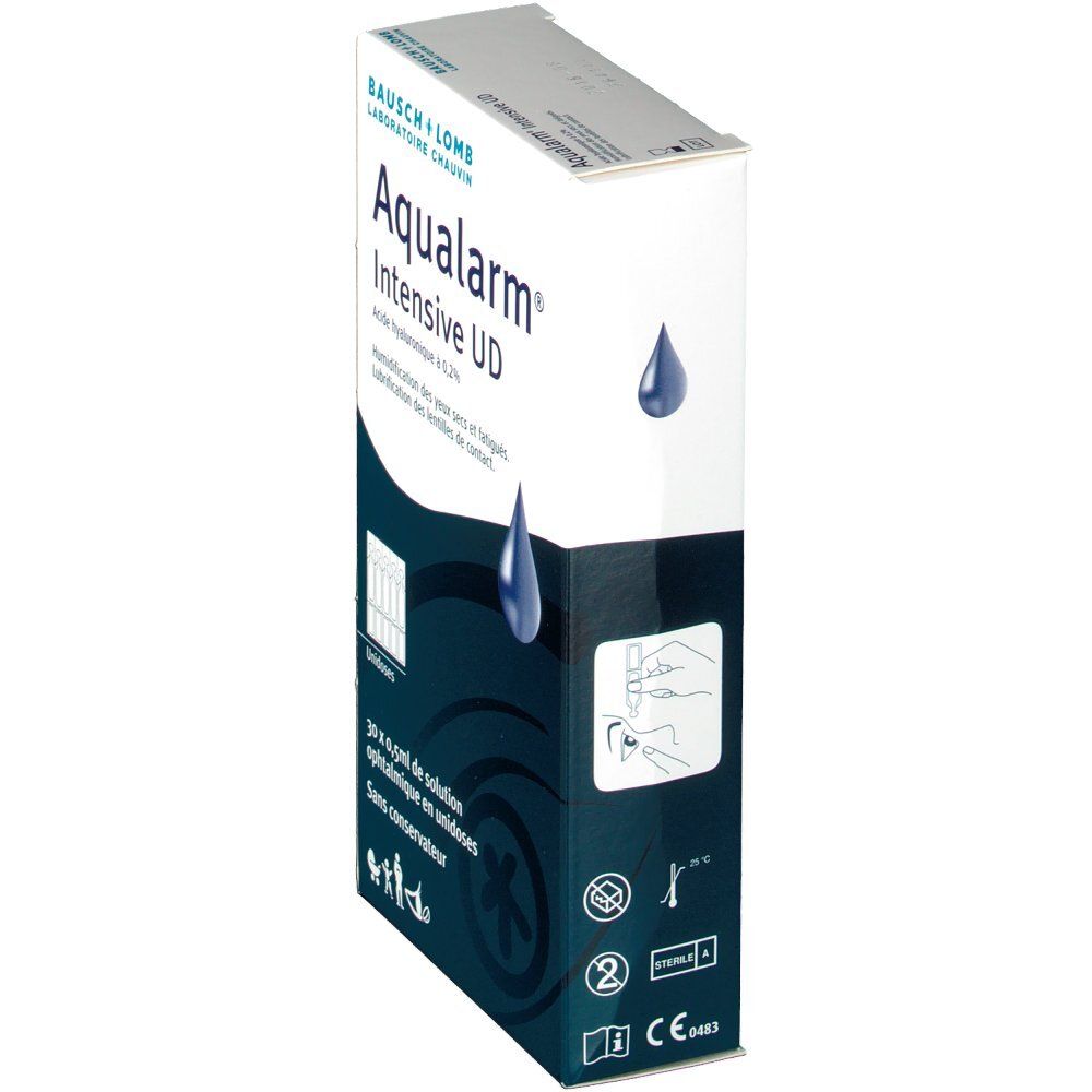 Aqualarm Intensive solution ophtalmique lubrifiante 30x0,5 ml - Redcare ...