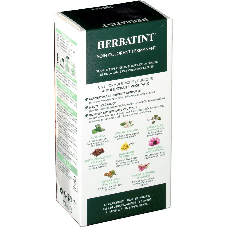 HERBATINT® teinture noir 1N 150 ml - Redcare Pharmacie