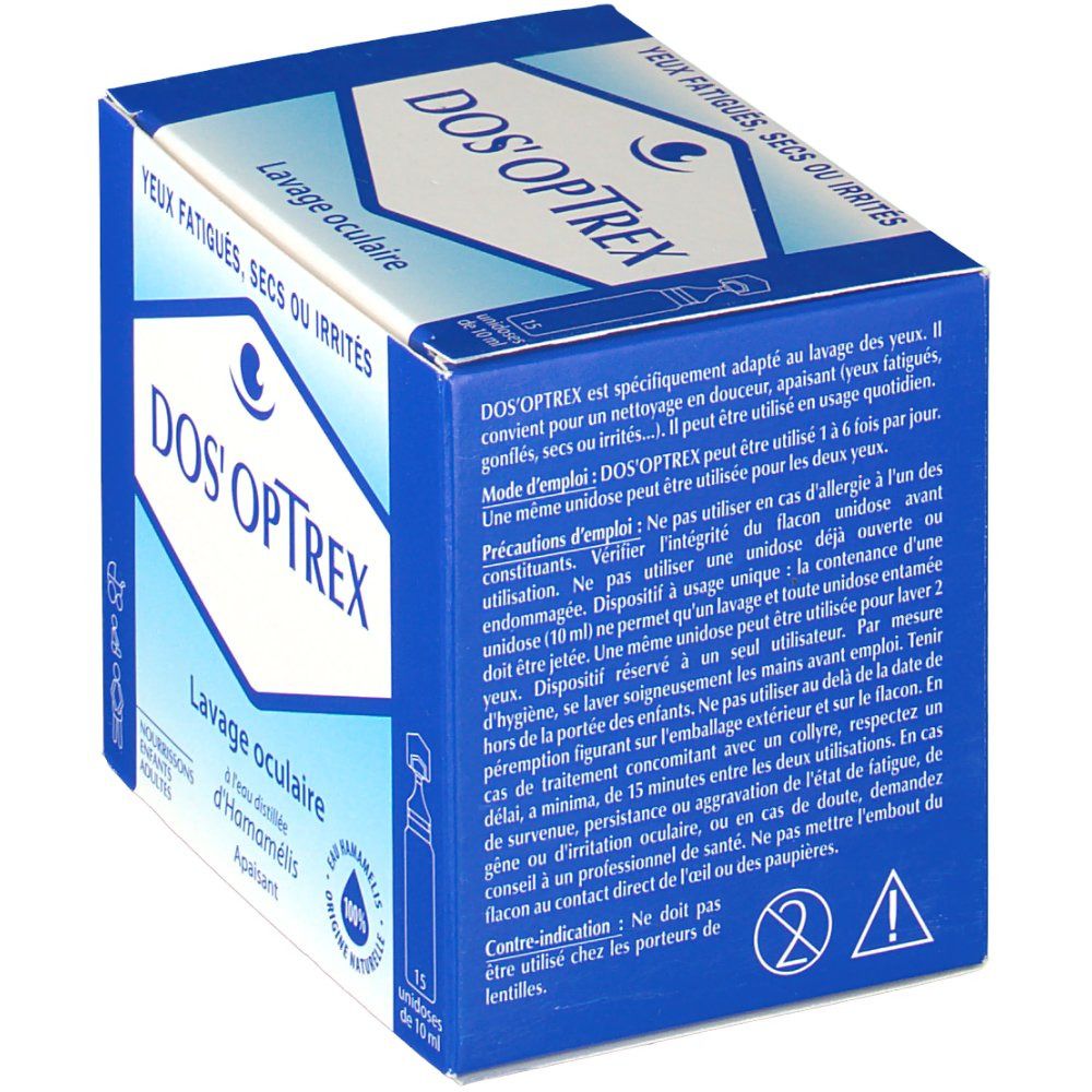 Pierre Fabre Dos'optrex lavage oculaire 15 pc(s) - Redcare Pharmacie