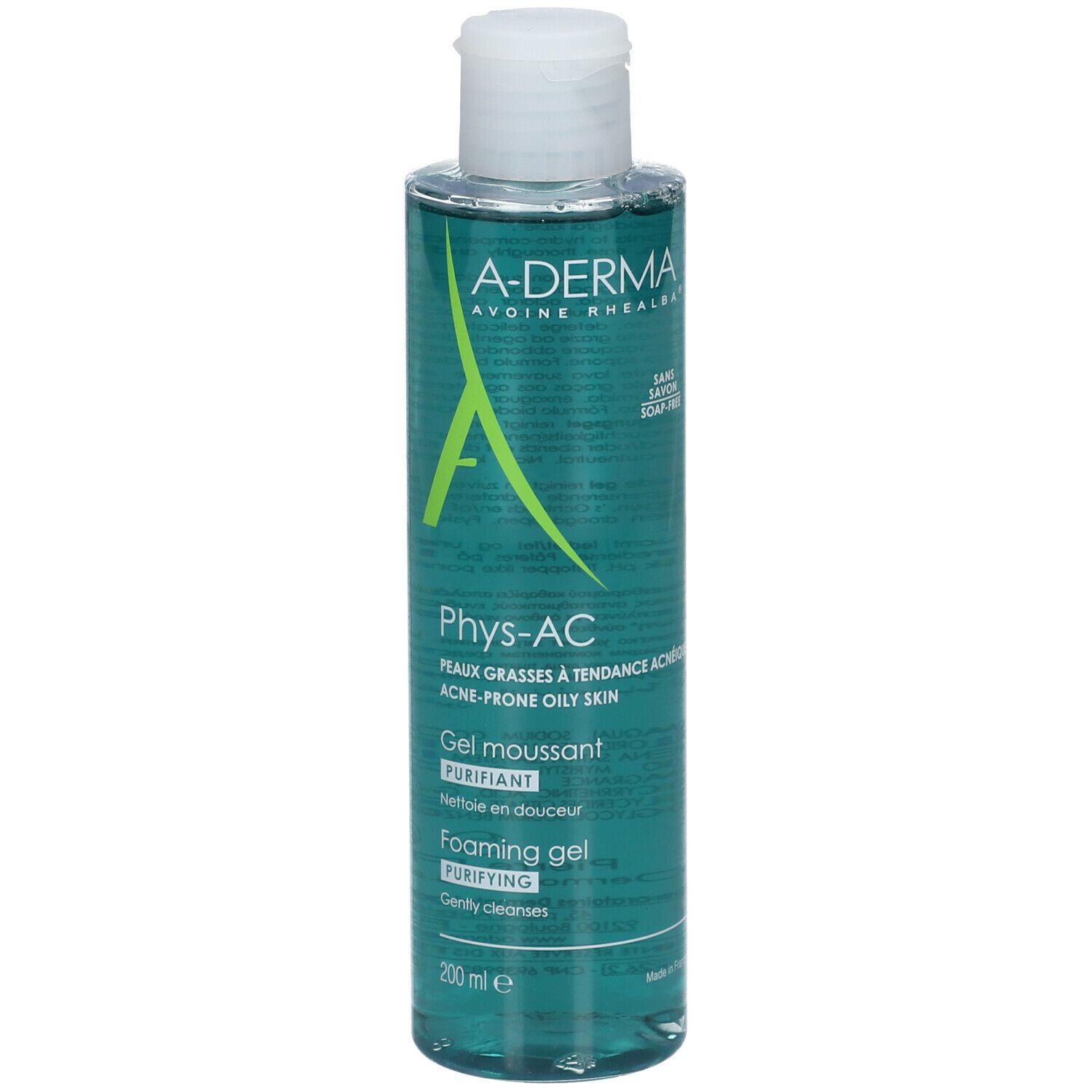 A-DERMA Phys-AC Gel moussant purifiant 200 ml - Redcare Pharmacie