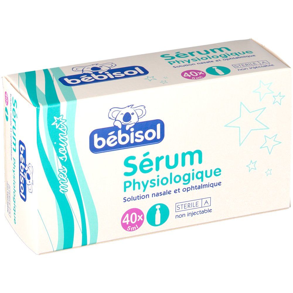 Bébisol Sérum physiologique 0,9% 40x5 ml - Redcare Pharmacie