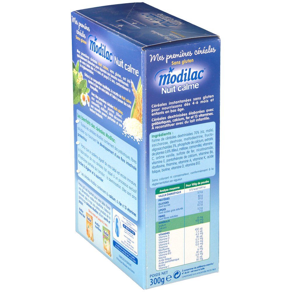 Modilac Mes Premières Céréales Nuit Calme 300 g - Redcare Pharmacie